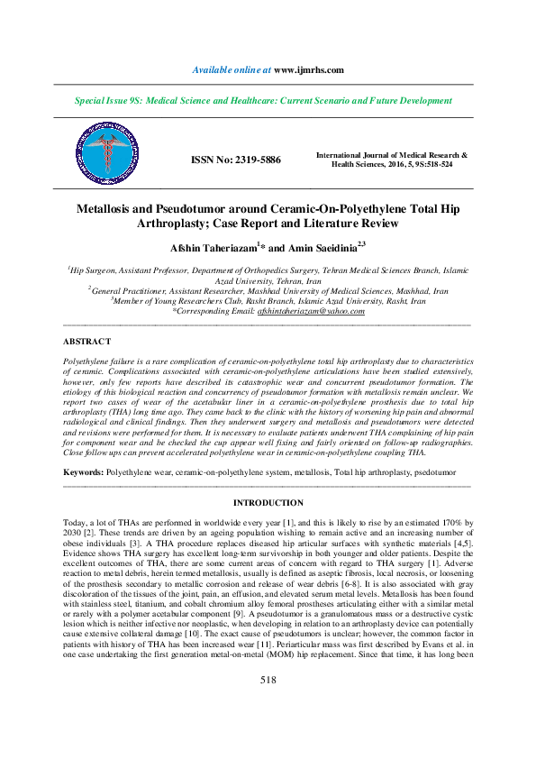 (PDF) IJMRHS-2016-5-9S-518-524.pdf | Afshin Taheriazam and Amin Saeidinia - Academia.edu