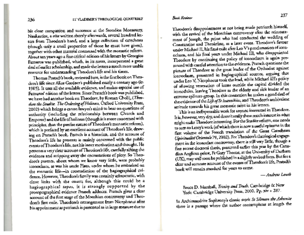 (PDF) Review of Bruce Marshall, Trinity and Truth (Cambridge, 2000), St ...