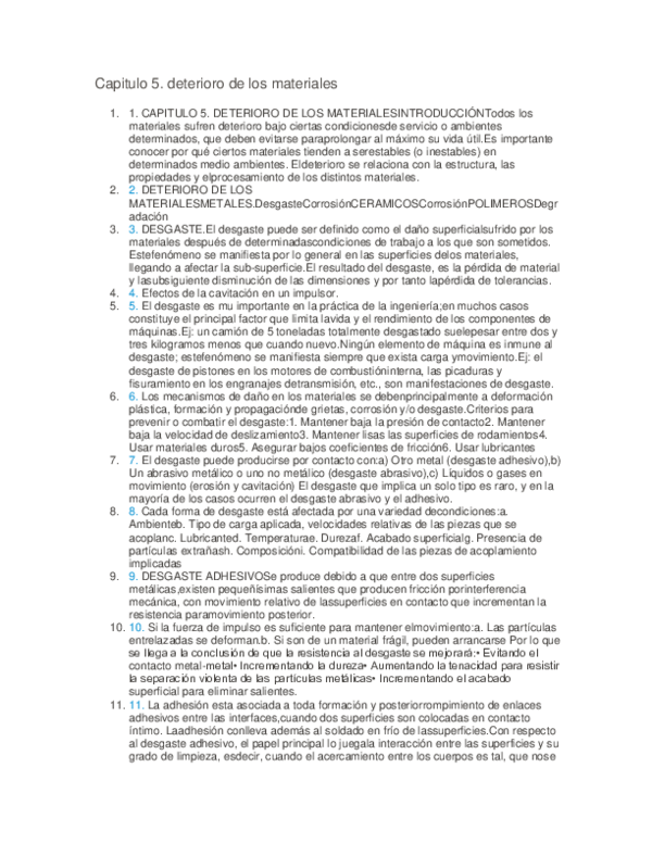 (DOC) Capitulo 5. deterioro de los materiales