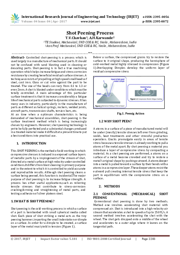 (PDF) Shot Peening Process