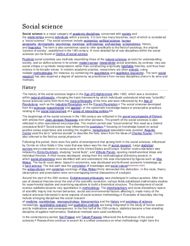 (DOC) Social science