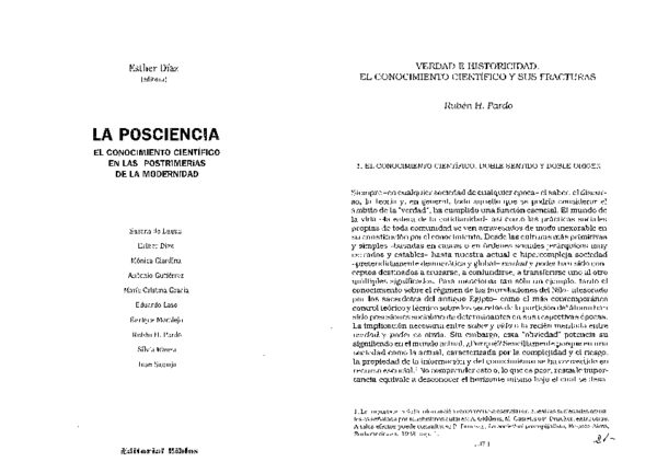 (PDF) LA POSCIENCIA