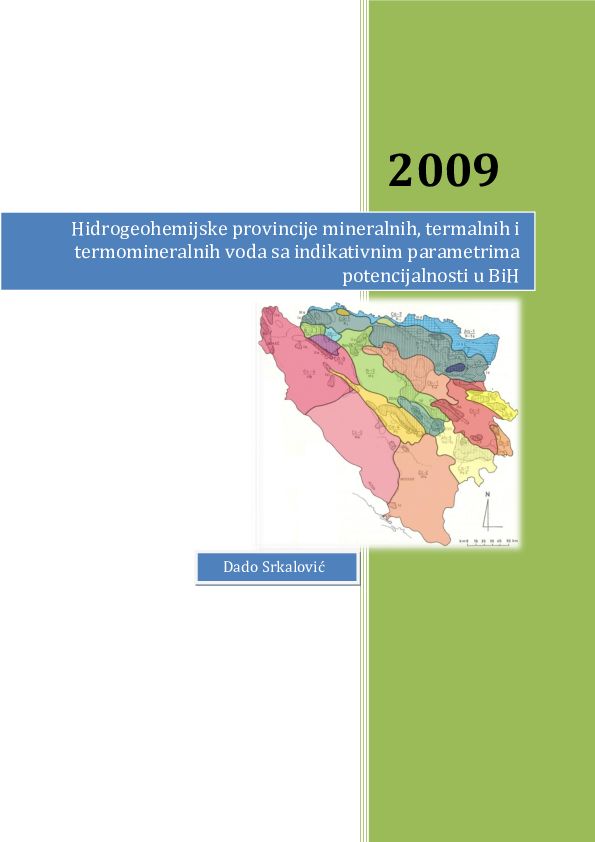 (DOC) Mineralne, termalne i termomineralne vode BiH