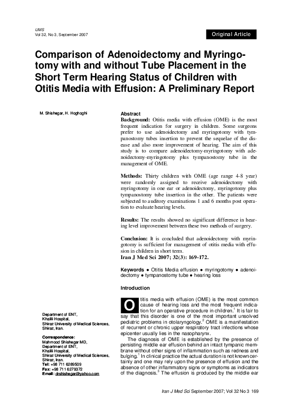 (PDF) Aural irrigation using the OtoClear® Safe Irrigation System in ...