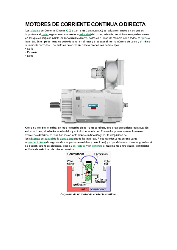 (DOC) MOTORES DE CORRIENTE CONTINUA O DIRECTA