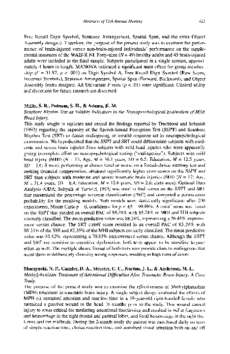 (PDF) Seashore rhythm test as validity indicators in the ...