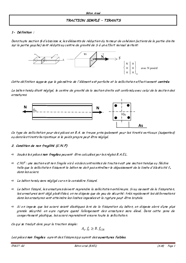 (PDF) TRACTION SIMPLE – TIRANTS