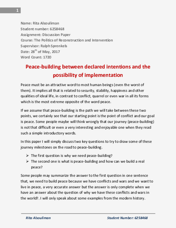 (PDF) Discussion-paper