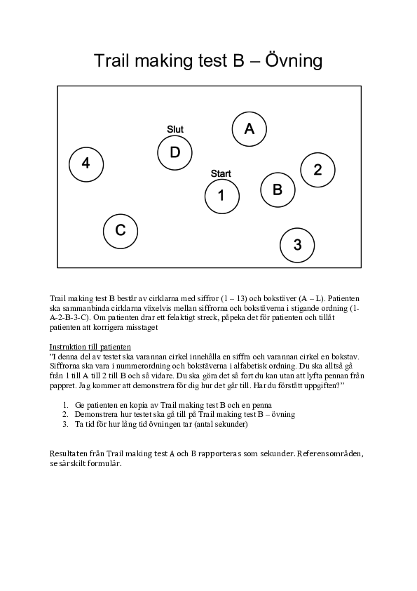 (PDF) Trail making test B – Övning