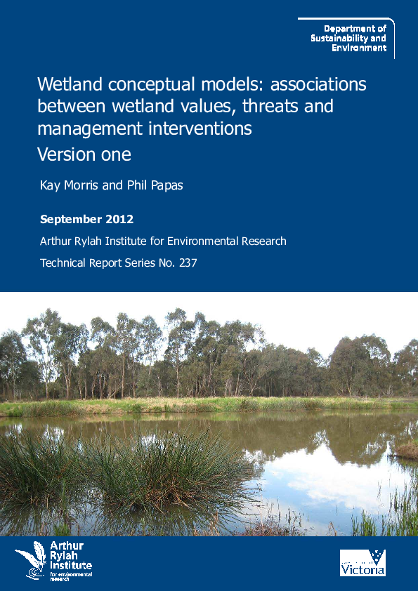 (PDF) Wetland conceptual models: associations between wetland values ...