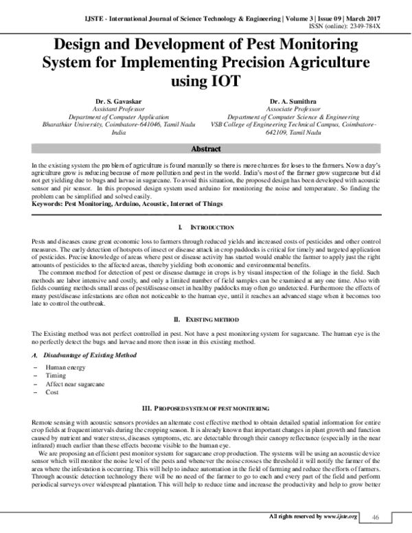 (PDF) Design and Development of Pest Monitoring System for Implementing Precision Agriculture ...