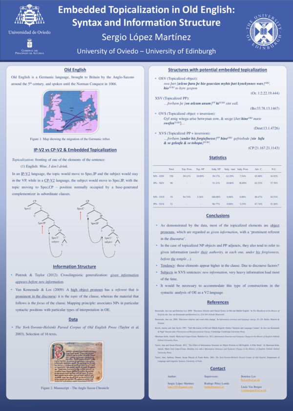 (PDF) Embedded Topicalization: Syntax and Information Structure