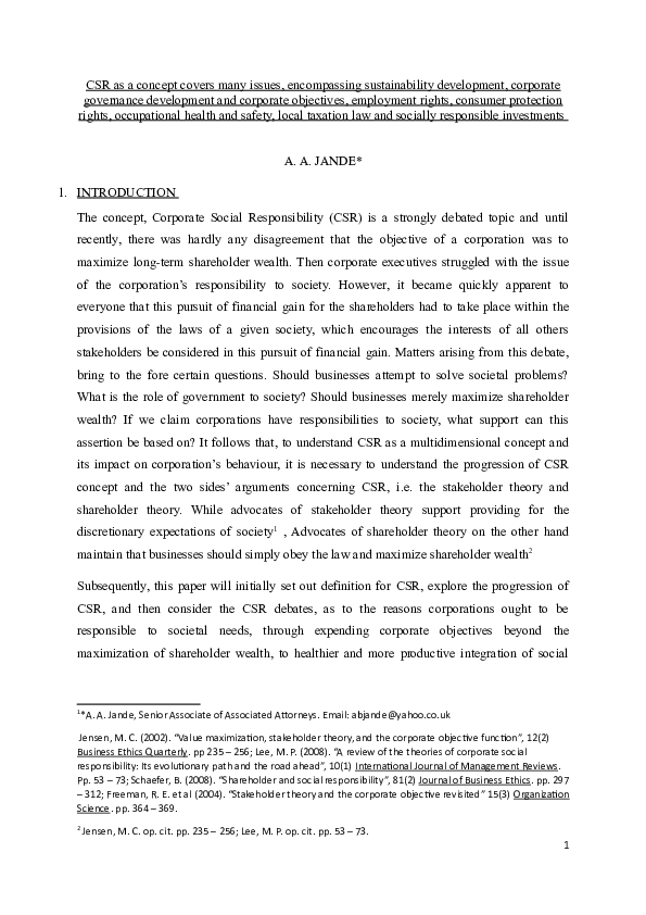 (DOC) CSR as a concept covers many issues.doc