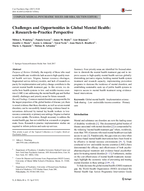 (PDF) COMPLEX MEDICAL-PSYCHIATRIC ISSUES (MB RIBA, SECTION EDITOR ...