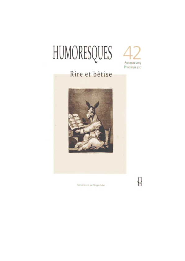 (PDF) "Avoir l'air con peut être utile". La bêtise des "cons" de ...