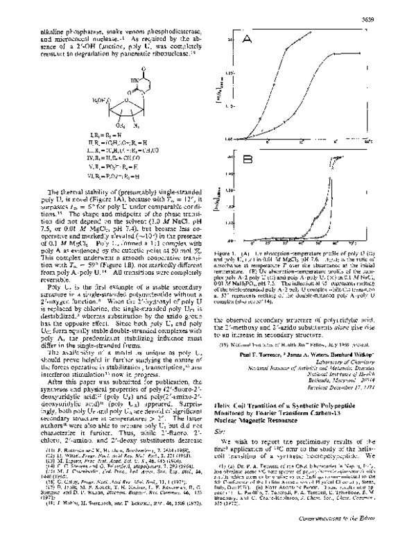 (PDF) Helix-coil transition of a synthetic polypeptide monitored by ...
