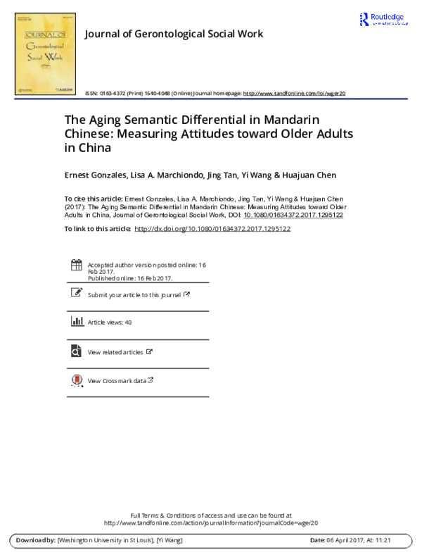 (PDF) Journal of Gerontological Social Work The Aging Semantic ...