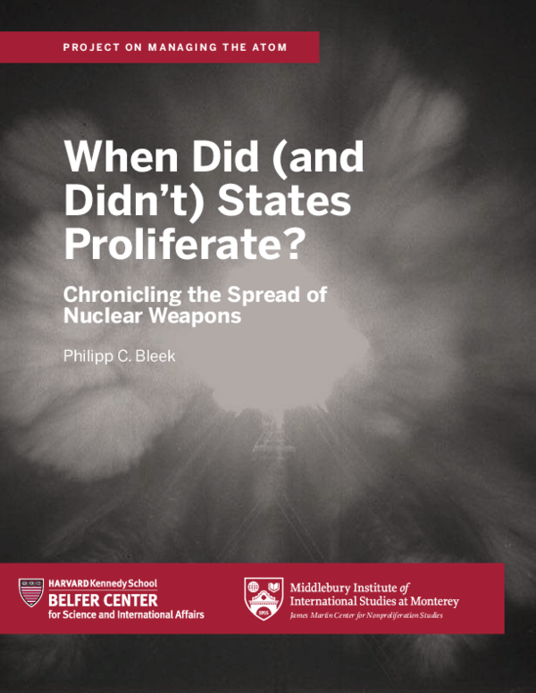 (PDF) When Did (and Didn't) States Proliferate? Chronicling the Spread ...