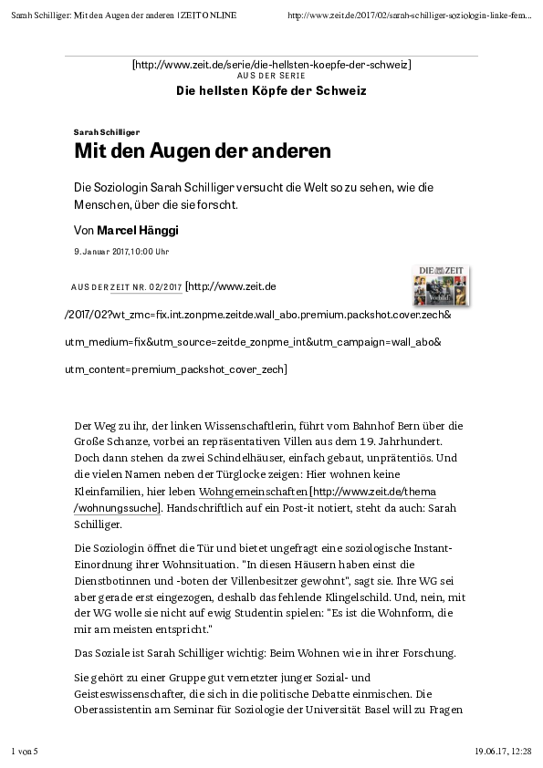 (PDF) Mit den Augen der anderen. Die Soziologin Sarah Schilliger ...
