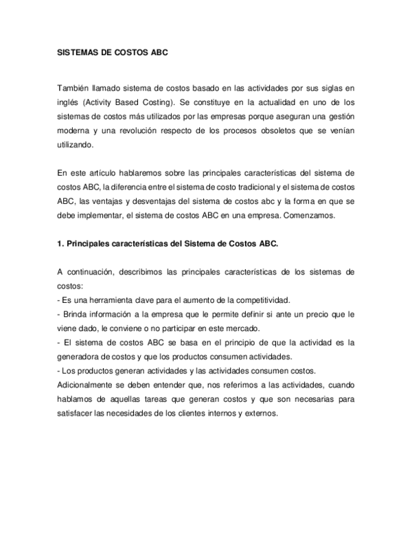 (PDF) SISTEMAS DE COSTOS ABC