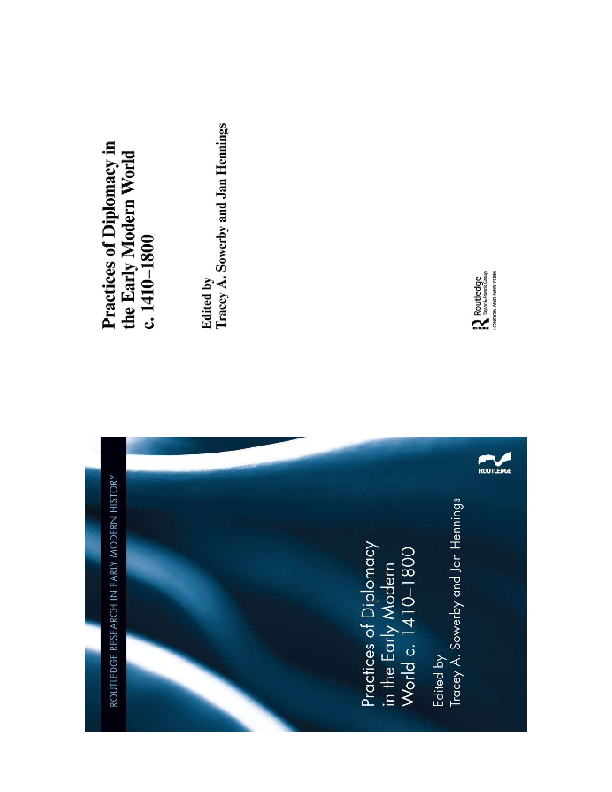 (PDF) Practices of Diplomacy in the Early Modern World c.1410-1800 ...