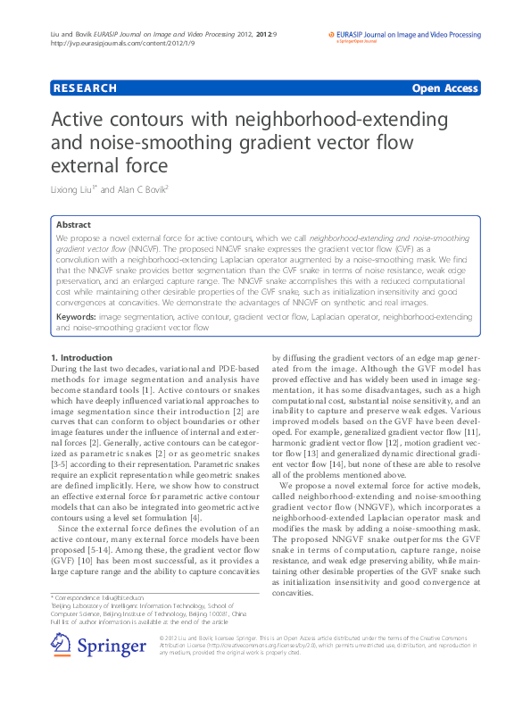 (PDF) Active contours with neighborhood-extending and noise-smoothing ...