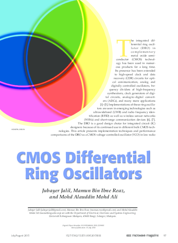 (PDF) CMOS Differential Ring Oscillators