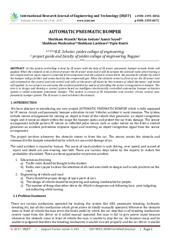 (PDF) AUTOMATIC PNEUMATIC BUMPER
