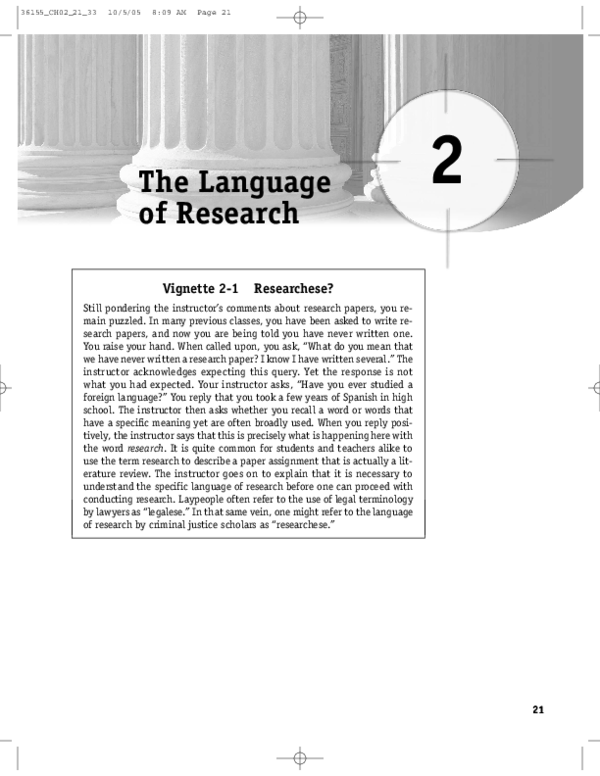 (PDF) The Language of Research Vignette 2-1 Researchese | Ivy Dellomos ...
