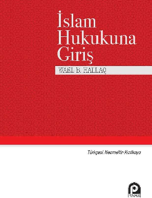 (PDF) İslam Hukukuna Giriş (Translation of Wael Hallaq's An ...