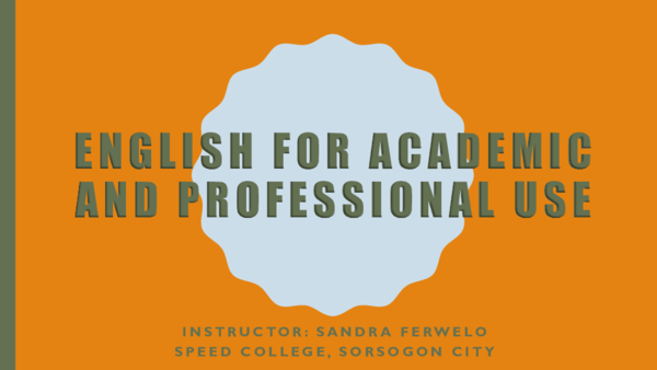 (PPT) EAPU Lesson 1 Academic Text and its Formats