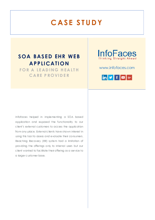 (PDF) SOA-Based EHR Application: InfoFaces Case Study
