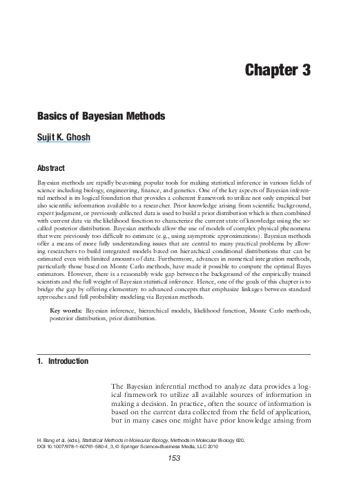 Basics of Bayesian Methods