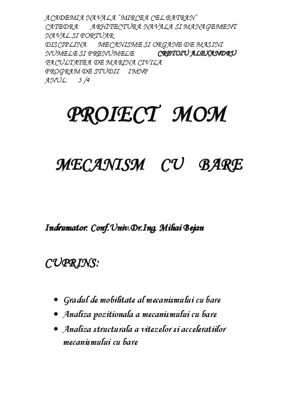 (DOC) Proiect-MOM