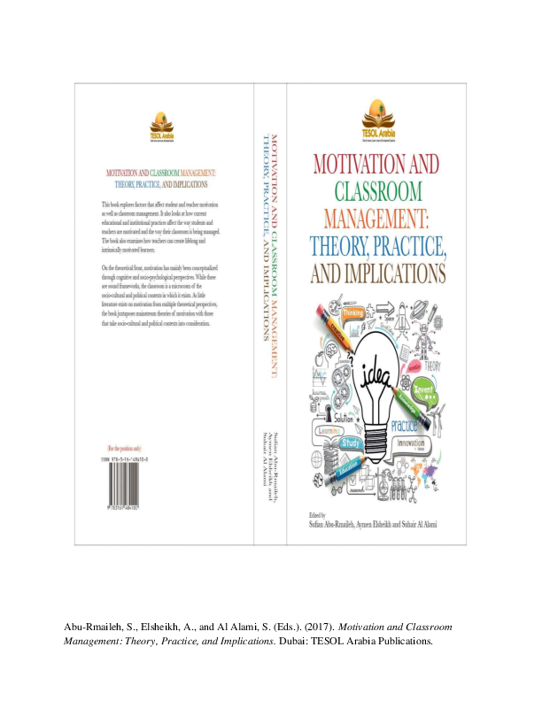 (PDF) Motivation and Classroom Management: Theory, Practice, and ...
