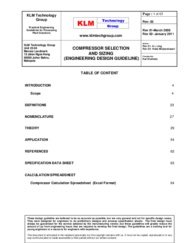 (PDF) KLM Technology Group Practical Engineering Guidelines for ...