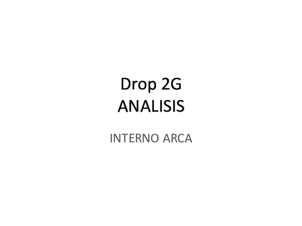 (PPT) Manual Analisis Drop 2G