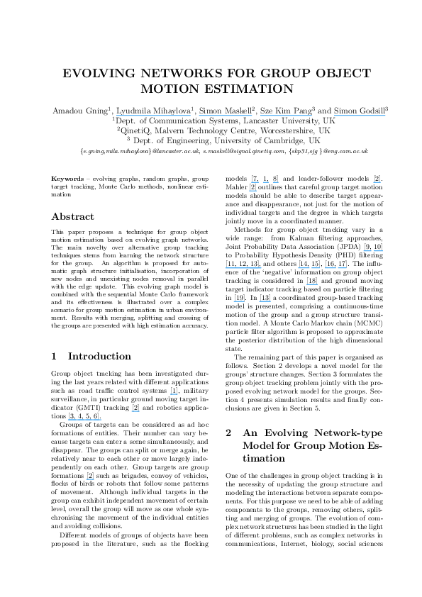 (PDF) Evolving networks for group object motion estimation | Sze Pang - Academia.edu
