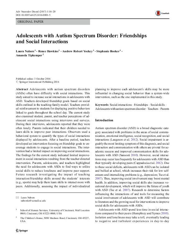 (DOC) Autism Spectrum Disorder Research Proposal for Improved Social ...