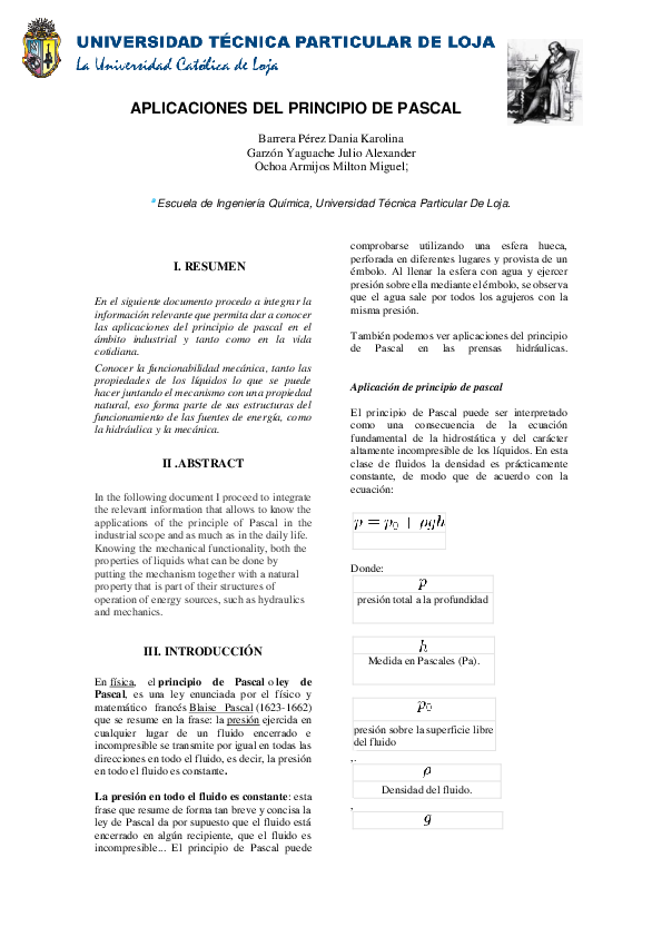 (DOC) APLICACIONES DEL PRINCIPIO DE PASCAL