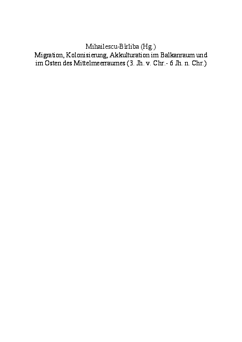 (PDF) The Dacians from Moesia Inferior, in L Mihailescu-Bîrliba (ed ...