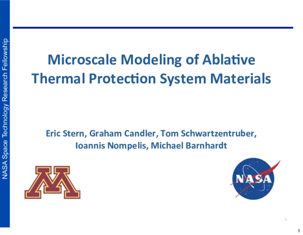 (PDF) Microscale Modeling of Ablative Thermal Protection System Materials