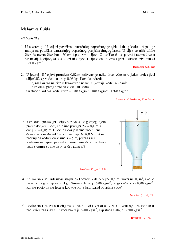 (PDF) Mehanika fluida
