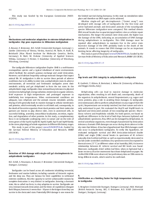 (PDF) Mechanisms and molecular adaptation to extreme dehydration in ...