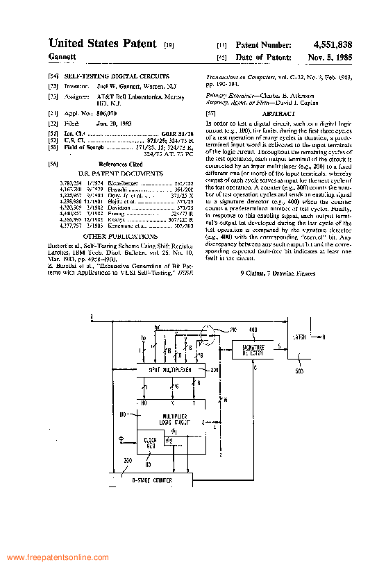 Pdf Self Testing Digital Circuits 