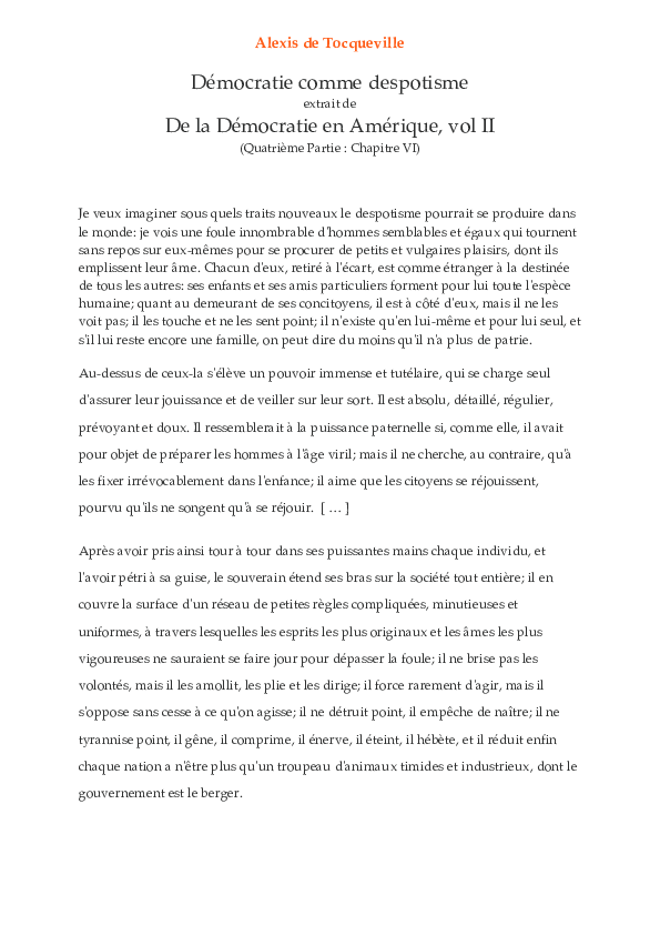 (DOC) Alexis de Tocqueville