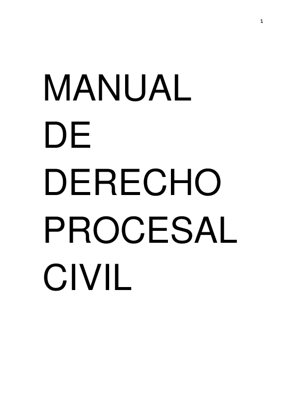 (PDF) MANUAL DE DERECHO PROCESAL CIVIL - Teoría general de proceso - TOMO I - COLOMBIA.pdf
