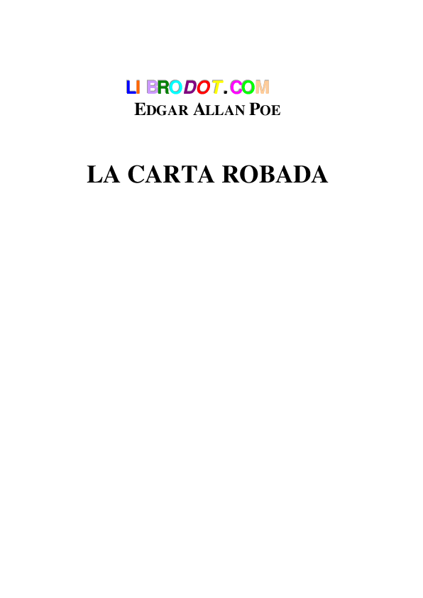Pdf La Carta Robada