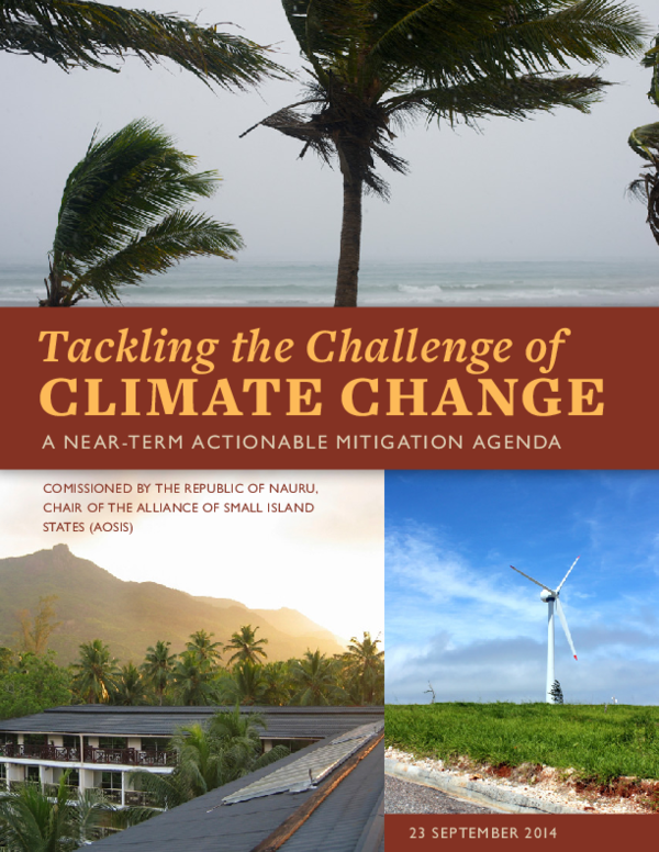 (PDF) Tackling the Challenge of Climate Change. A Near-Term Actionable ...