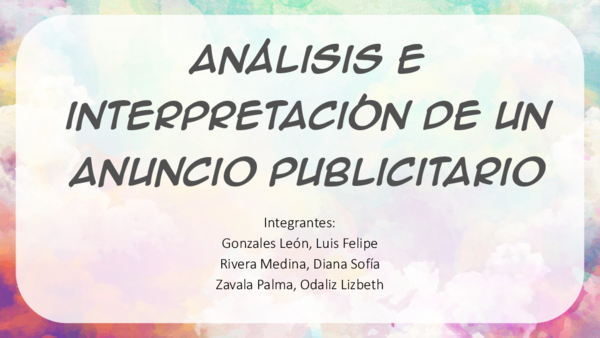 (PDF) Análisis e interpretación de un anuncio publicitario